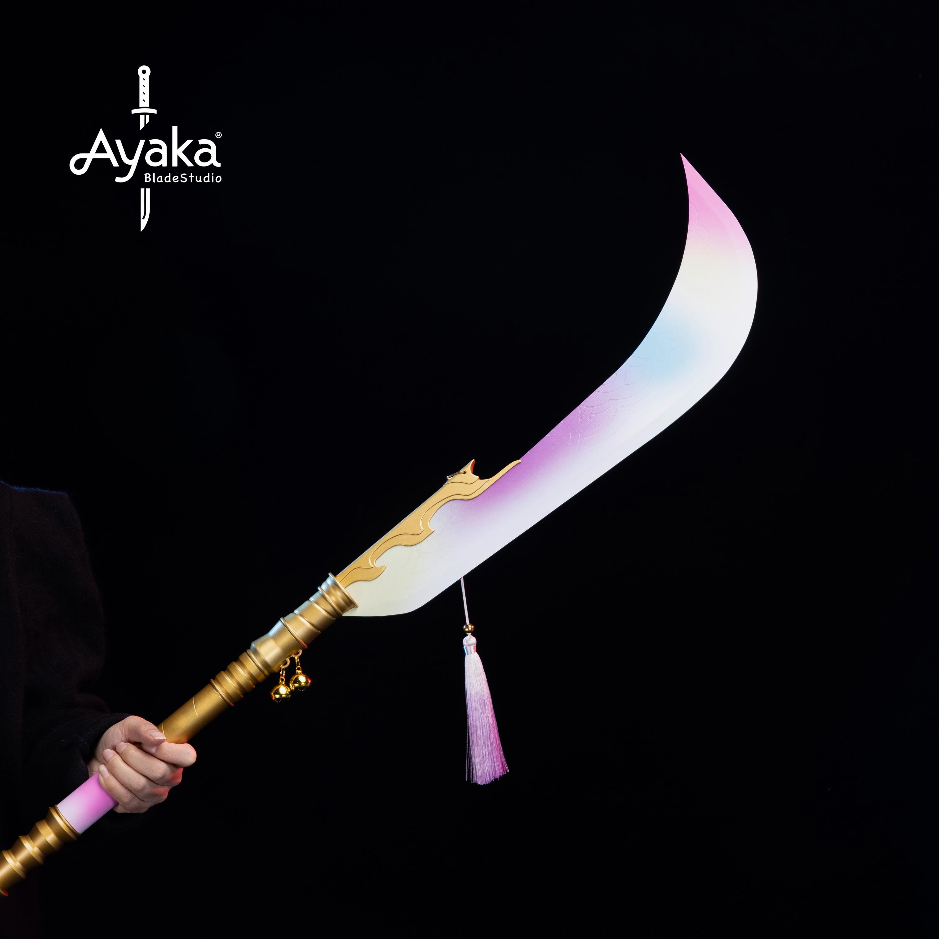 Life Size Replica of Curved Moon Glaive From Kpop Demon Hunters, Miras ...