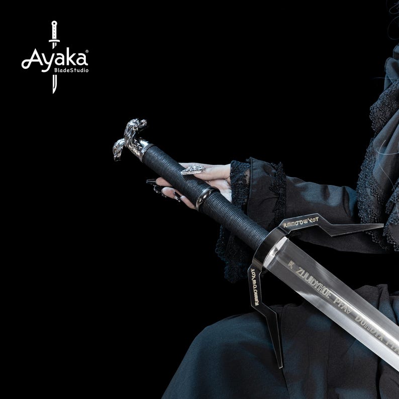 Geralt of Rivia's Sword From the Witcher 3, Life-size Full Metal ...