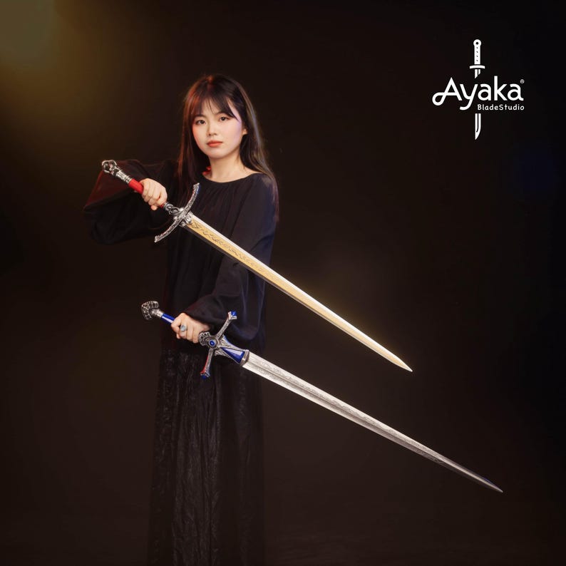 Rellana's Twin Blades Life Size Metal Replica, Elden Ring Swords ...