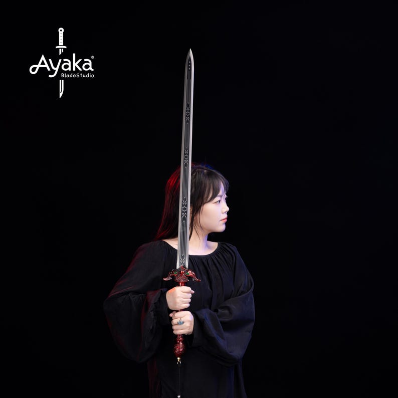 Handcrafted Oriental Fantasy Style Sword, Decorative Katana, Cosplay ...