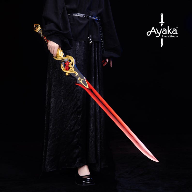 Demonic Plum Flower Sword, 1:1 Scale Game Accurate Metal Replica, Solo ...