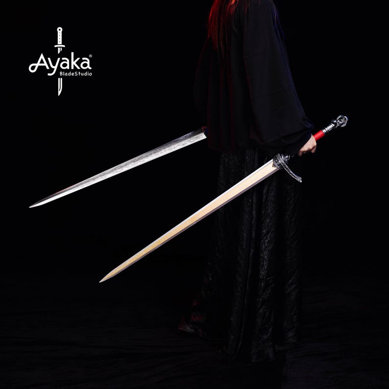 Rellana's Twin Blades Life Size Metal Replica, Elden Ring Swords ...