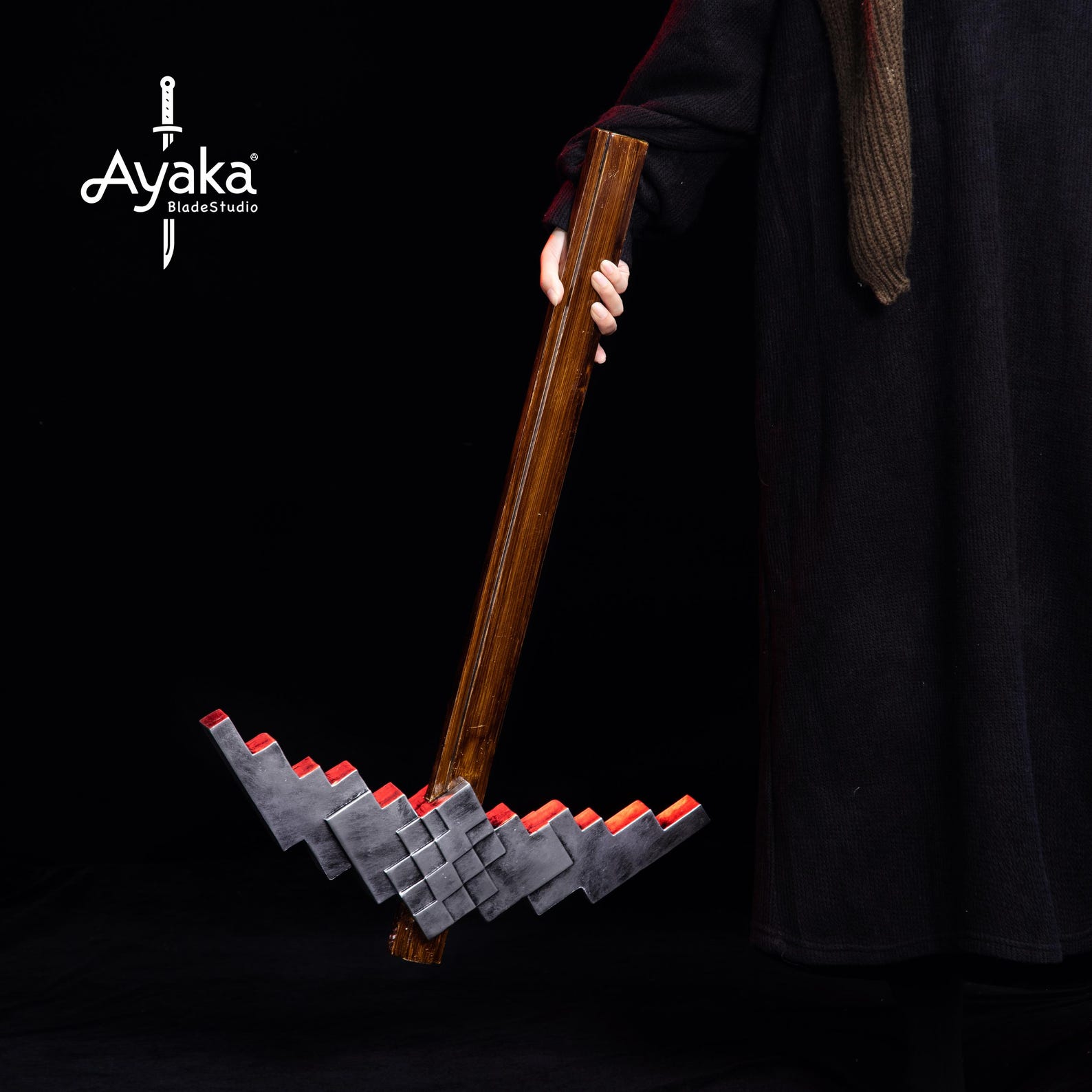 Minecraft Movie Pickaxe, Screen Accurate 1:1 Scale Wood and PVC Replica ...