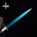 51" Holy Moonlight Sword Life-size Metal Replica, Bloodborn Prop, Dark ...