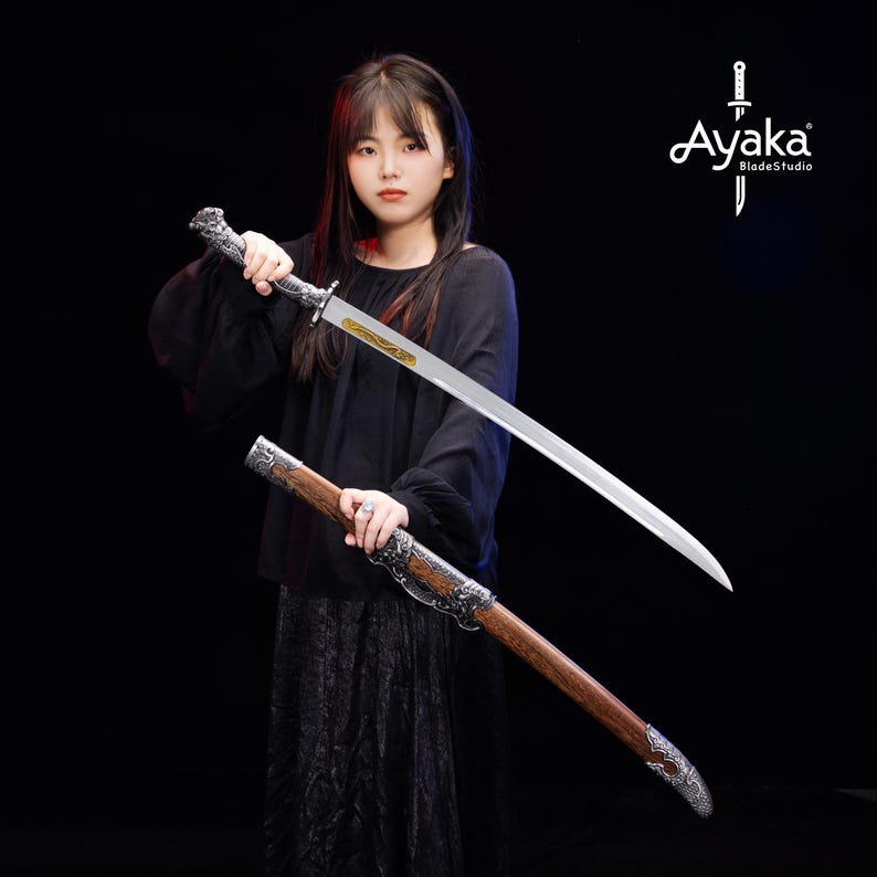 Handcrafted Oriental Fantasy Style Sword, Decorative Katana, Cosplay ...