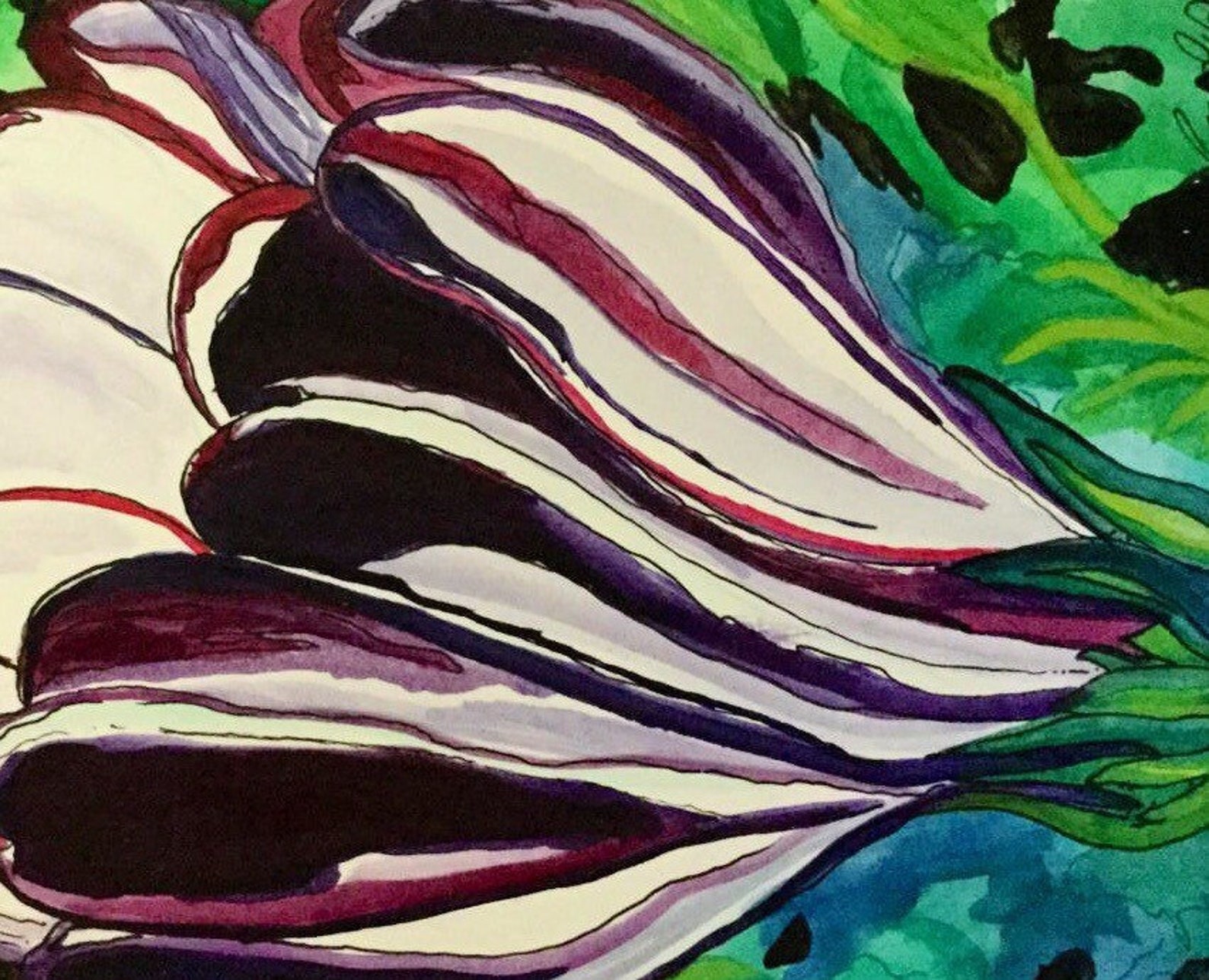 South African Bloom Flower Original Watercolor Framed Painting - Etsy