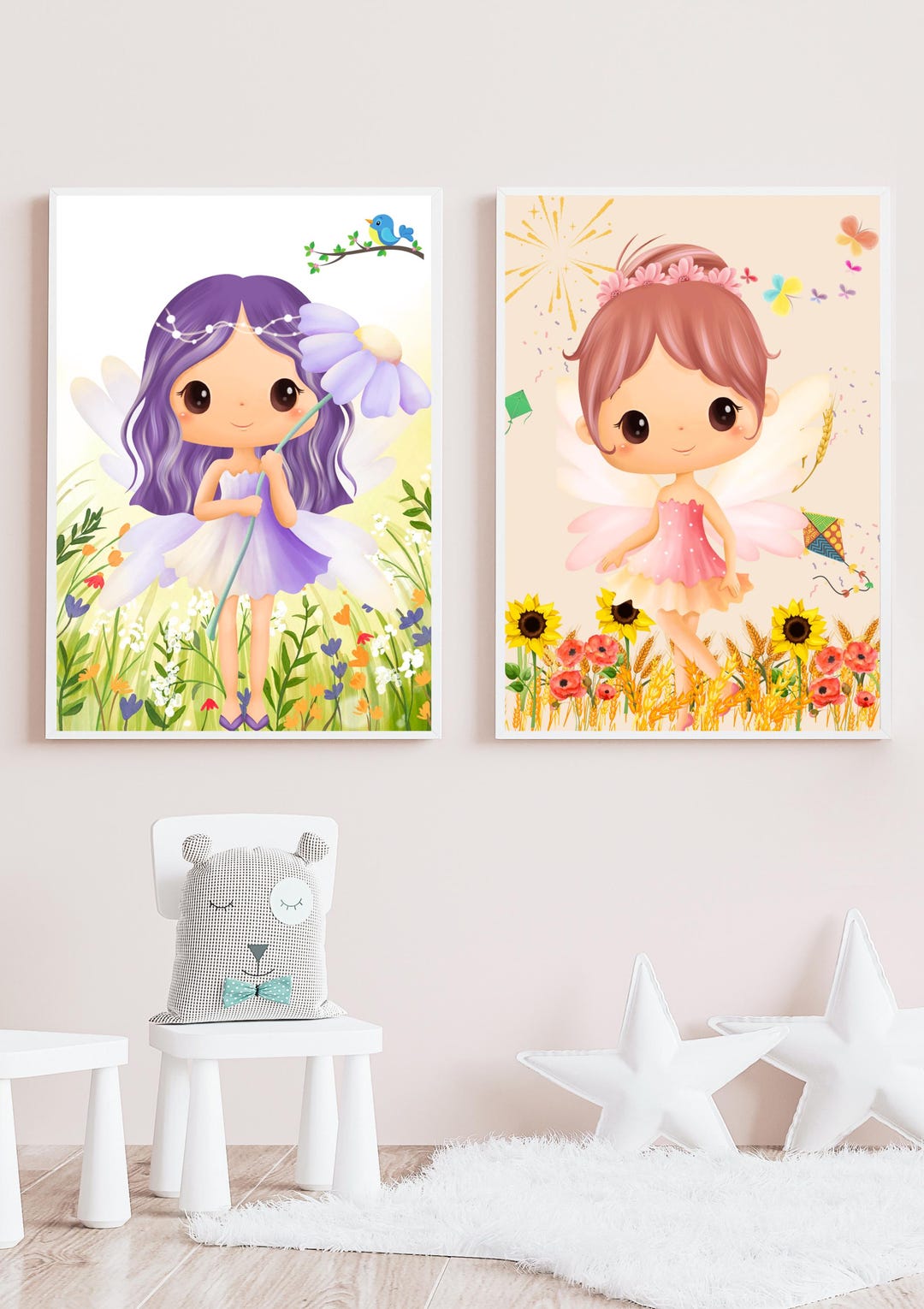SEASON FAIRIES Set of 4 Seasons Posters | A2 Classroom Wall Decor for ...