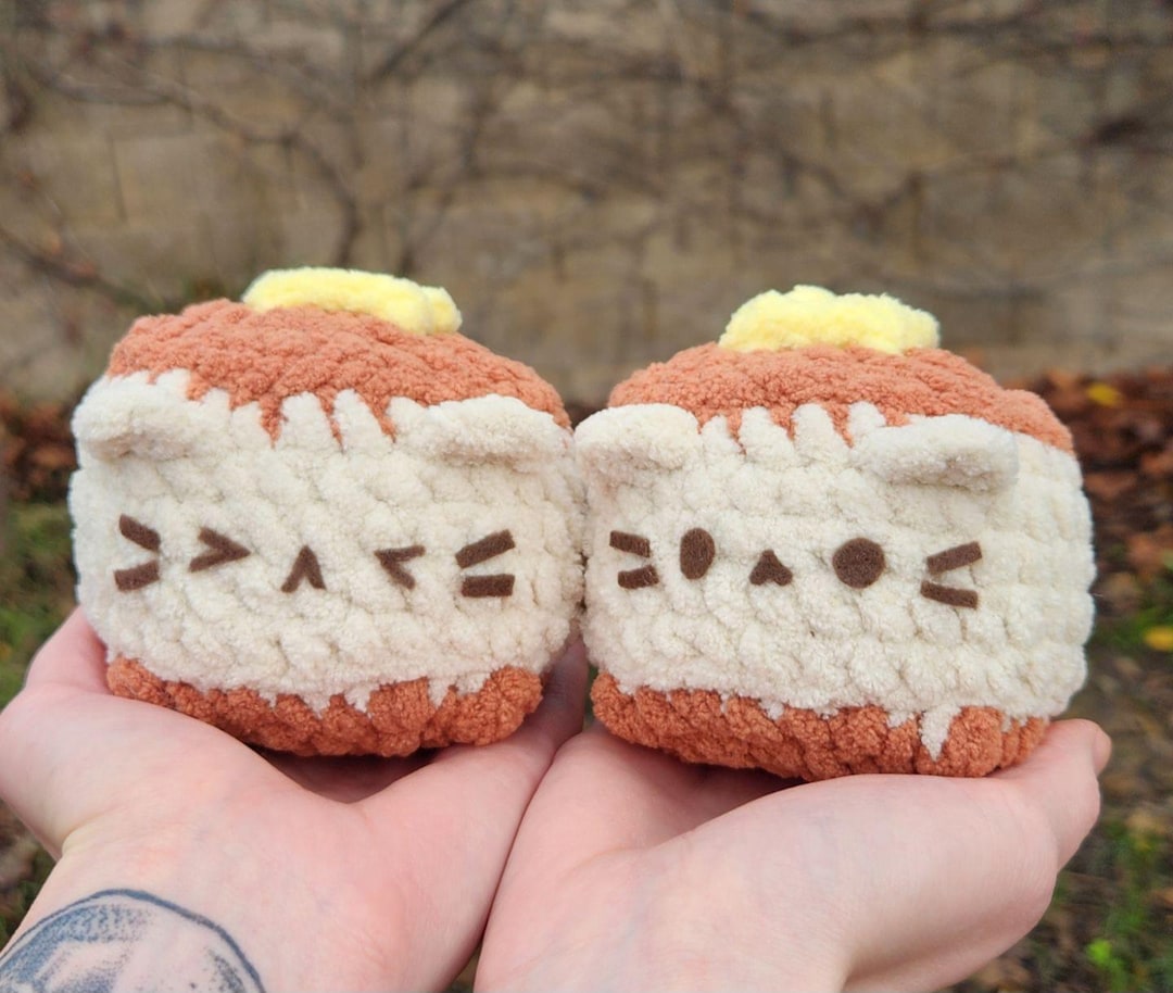 Souffle Kitty Cat Pancake Stack | Crochet | Amigurumi | Kawaii - Etsy