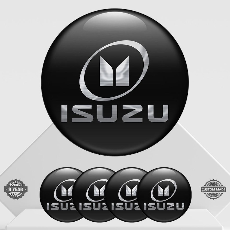 ISUZU Logo Wheel Center Cap Stickers: 3D Resin Decals (set of 4) - Etsy
