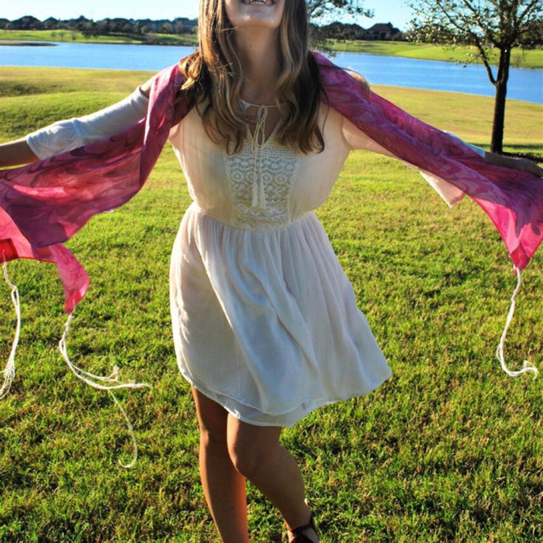 Tallit Hand Made Pink /purple Jewish Prayer Shawl for Women- Silk One ...