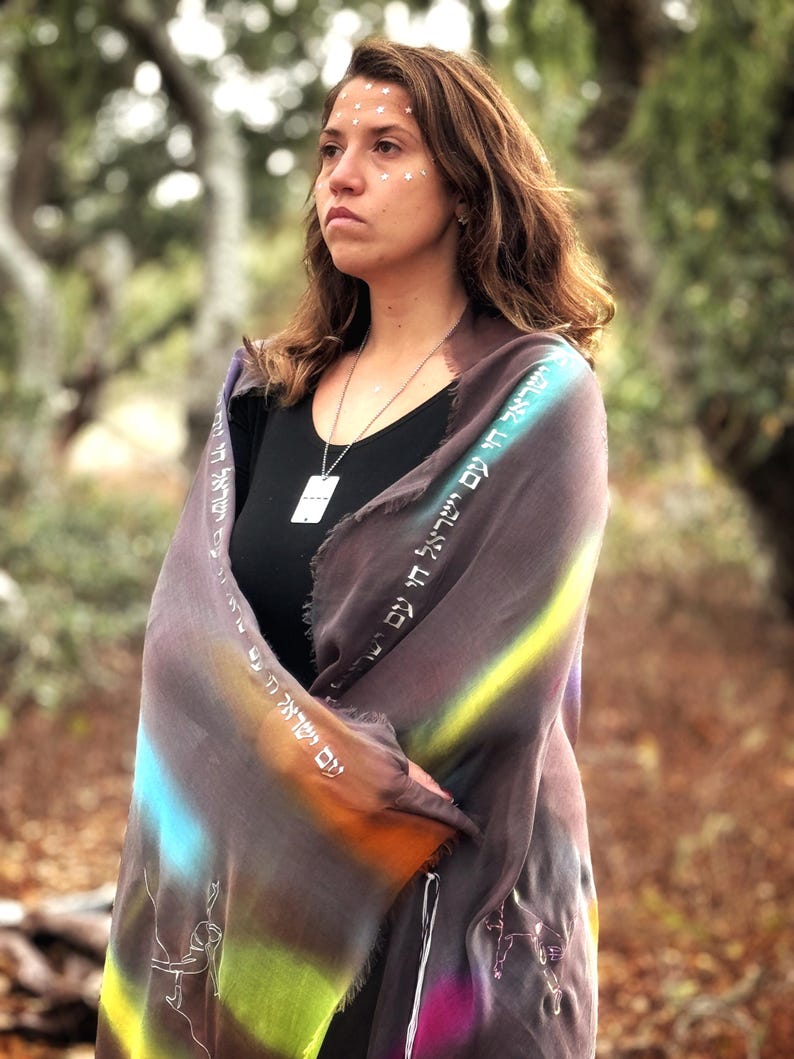 NOVA Tallit Organic Silk Modal | Hand-made, One-of-a-kind Designer ...