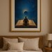Cosmic Knowledge Scholar Art Print: Ai-generated Celestial Library ...