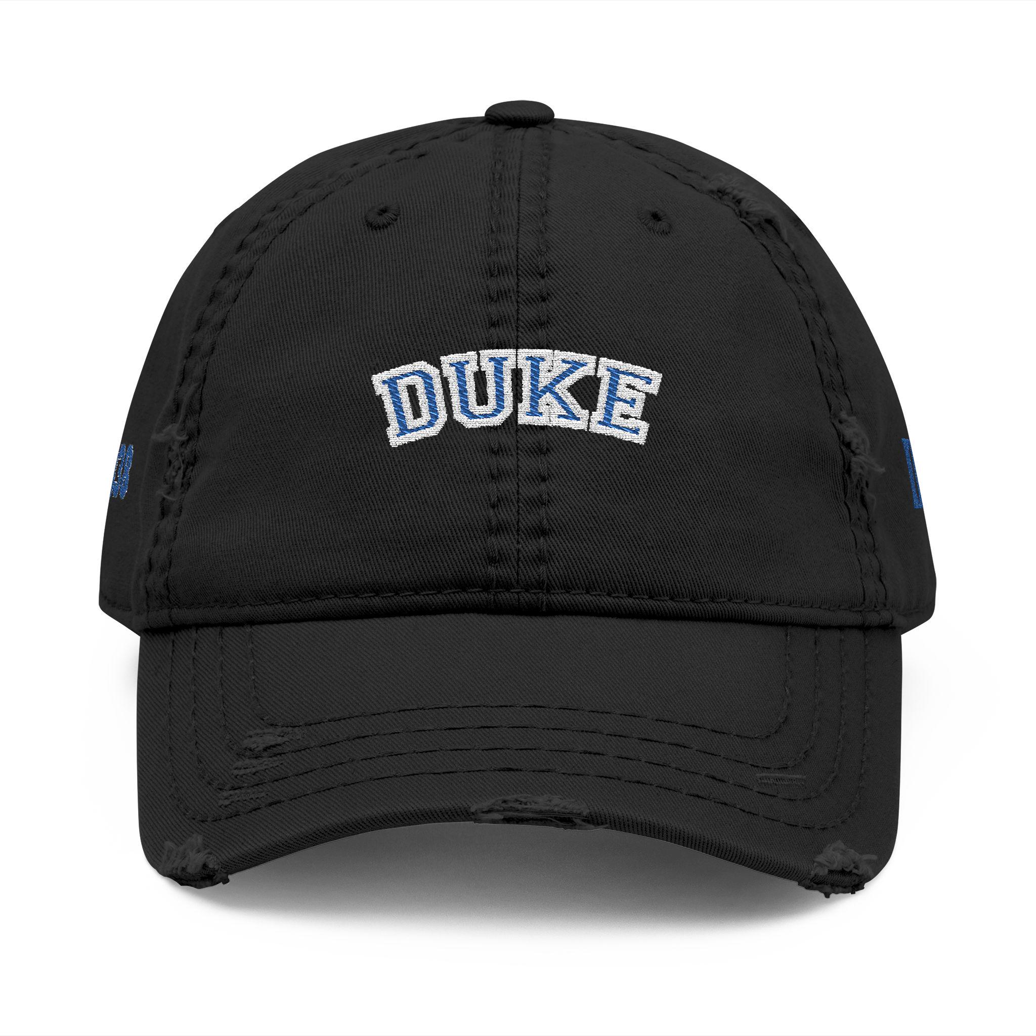 Duke Distressed Hat (embroidery) - Etsy