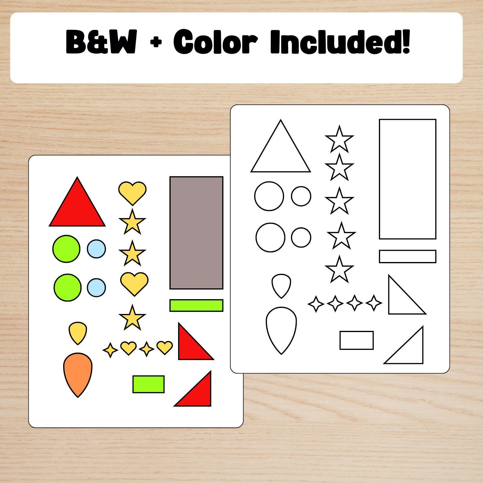 2D Shapes Rocket Math Craft | Space Theme Cut and Paste Activity ...