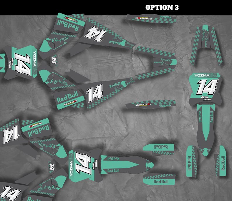Custom Yozma IN10 Electric Dirt Bike Graphics Kit | 6 Designs, Name ...