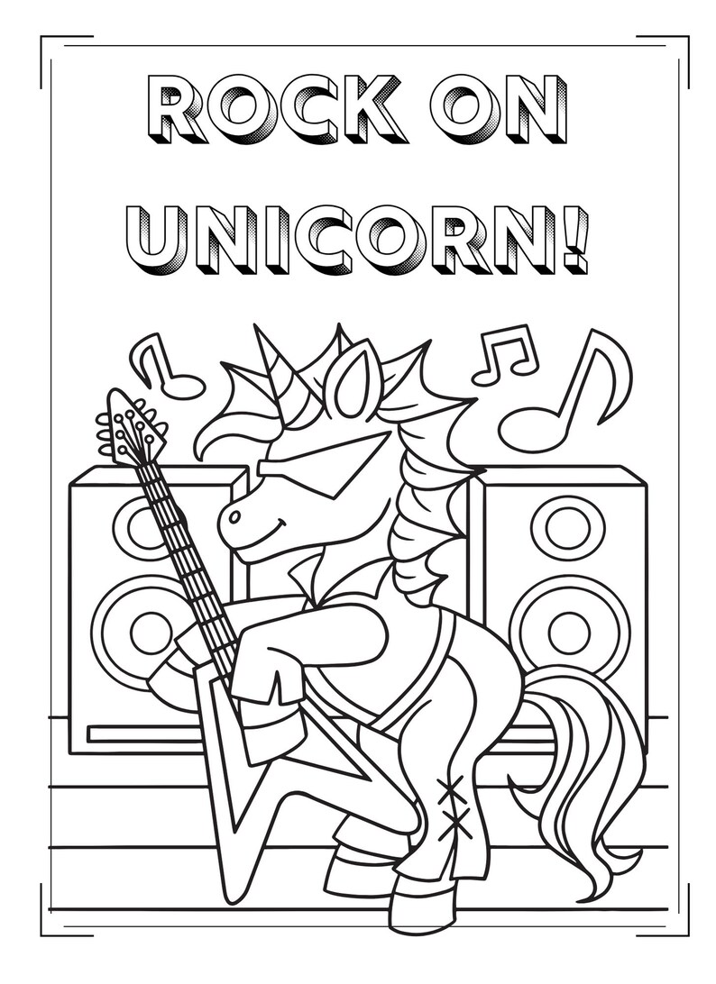 Mystical Unicorn Coloring Book for Kids Ages 3-6 | Cute & Easy Coloring ...