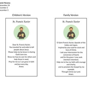 December Liturgical Calendar for Kids + Novena Prayers | Catholic ...