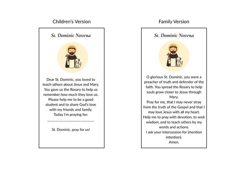 August Liturgical Calendar for Kids + Novena Prayers | Catholic ...