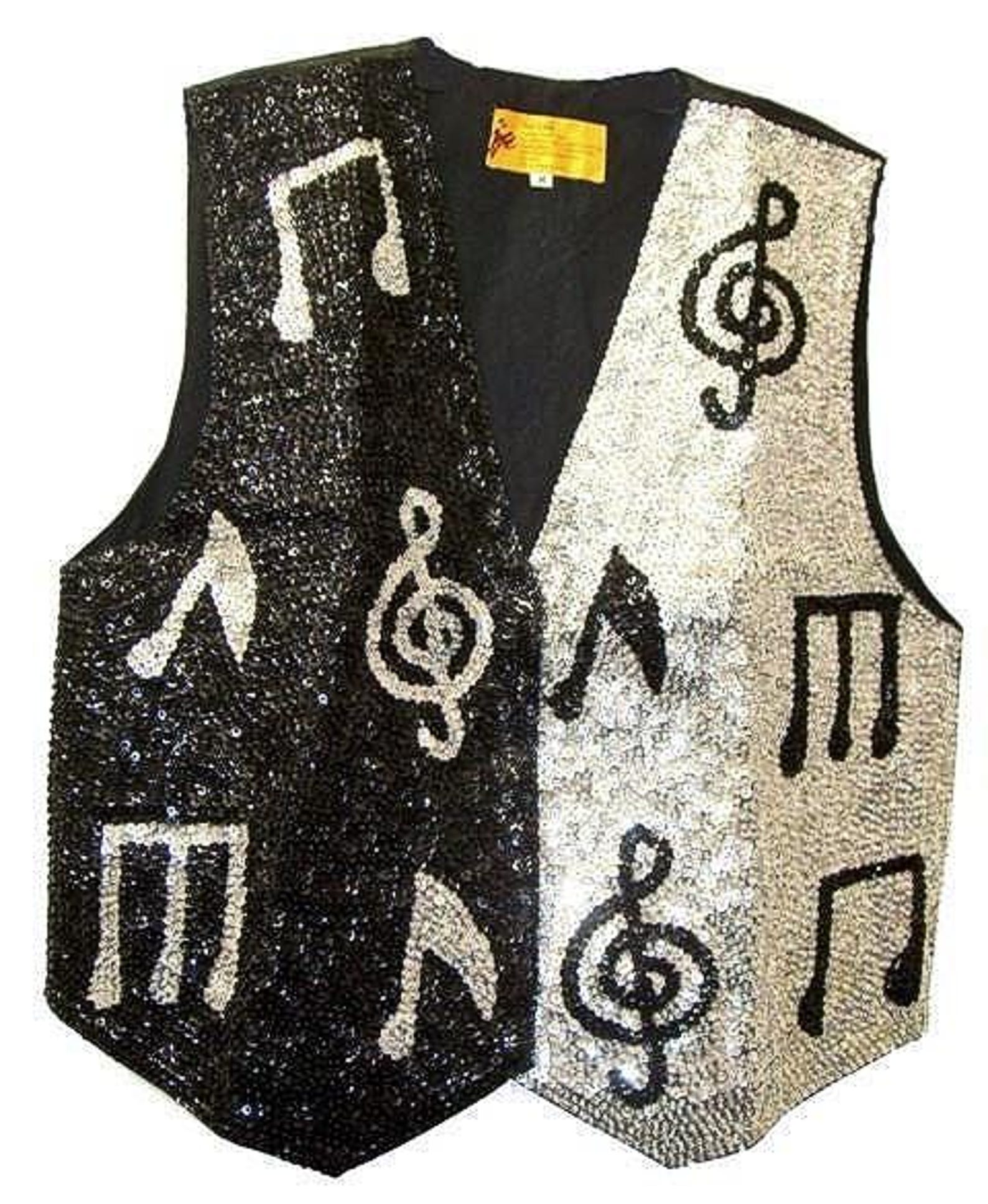 Sequin Beaded Vest 2 Tone Music (adult-unisex) - Etsy