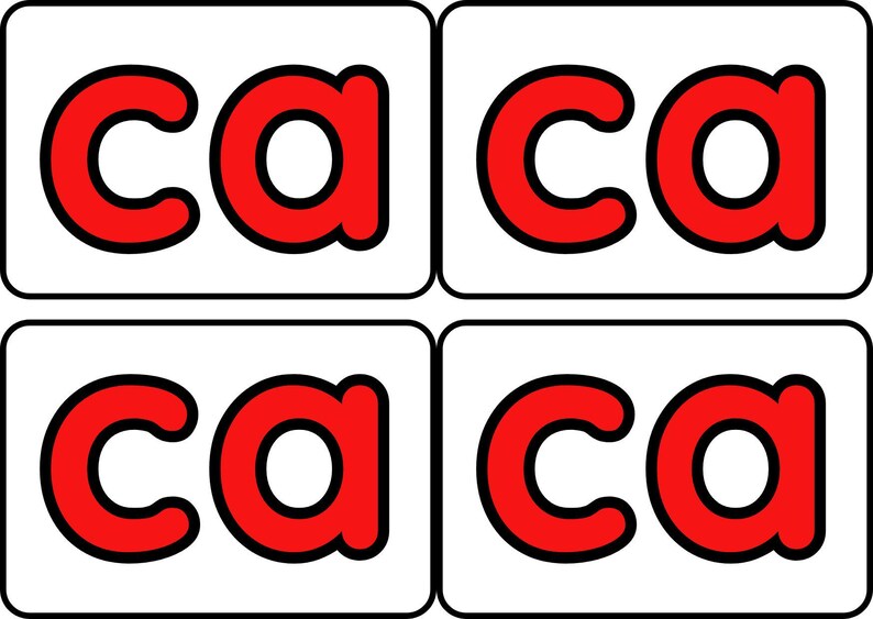 Malay Syllables Flashcards: Ba Ca Da Phonics - Early Reading (PDF ...