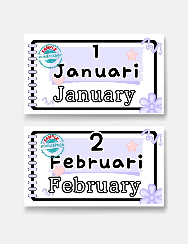 Months of the Year Flashcards Printable | Pastel Calendar Cards for ...