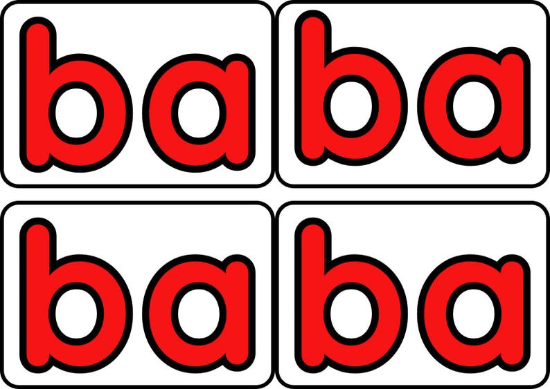 Malay Syllables Flashcards: Ba Ca Da Phonics - Early Reading (PDF ...
