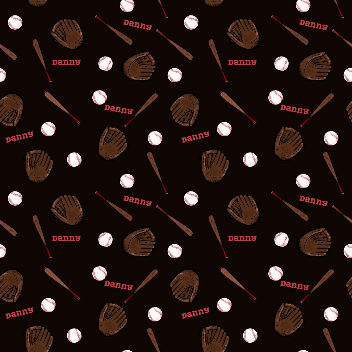 Seamless Baseball Pattern - Etsy