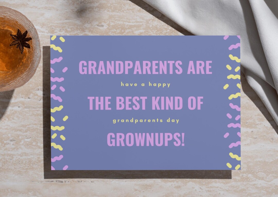 Printable Grandparents Day Card, Instant Download - Etsy