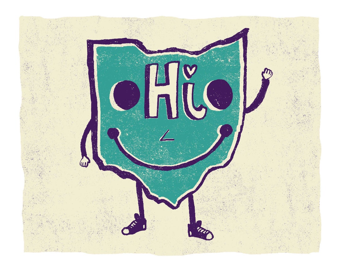 Lil' Ohio Art Print - Etsy