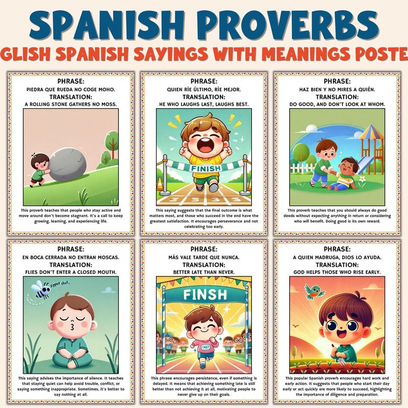 Spanish Sayings - Etsy
