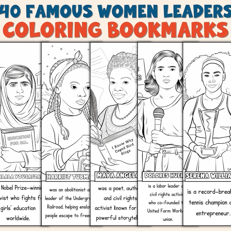Womens History Month Bookmarks - Etsy