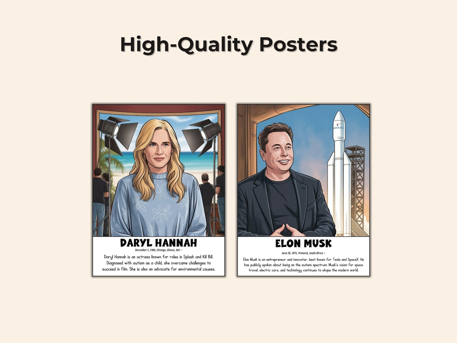 40 Neurodivergent Role Models Biography Posters, Inclusive Classroom ...