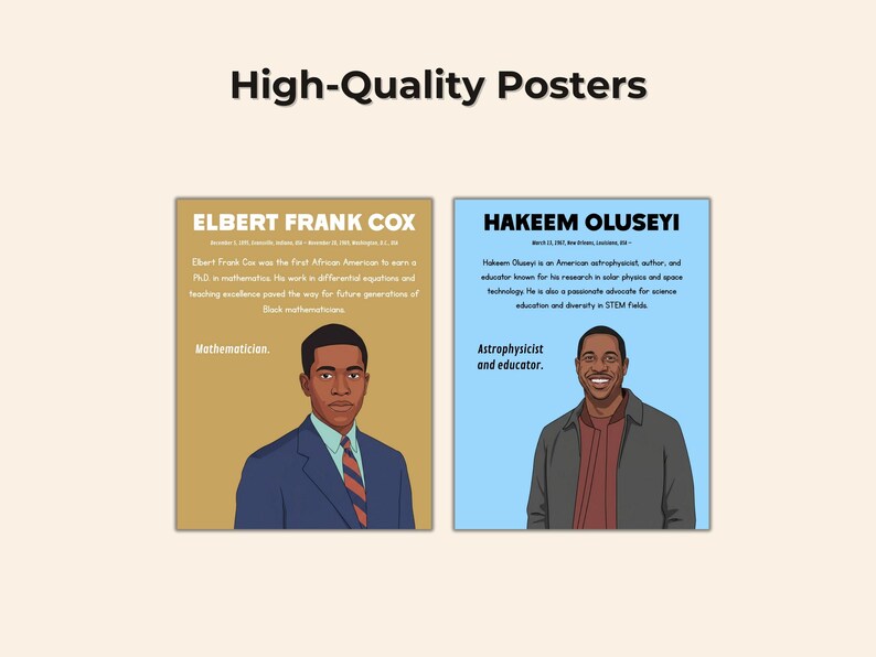 Black STEM Careers Posters | African American Scientists Inventors ...