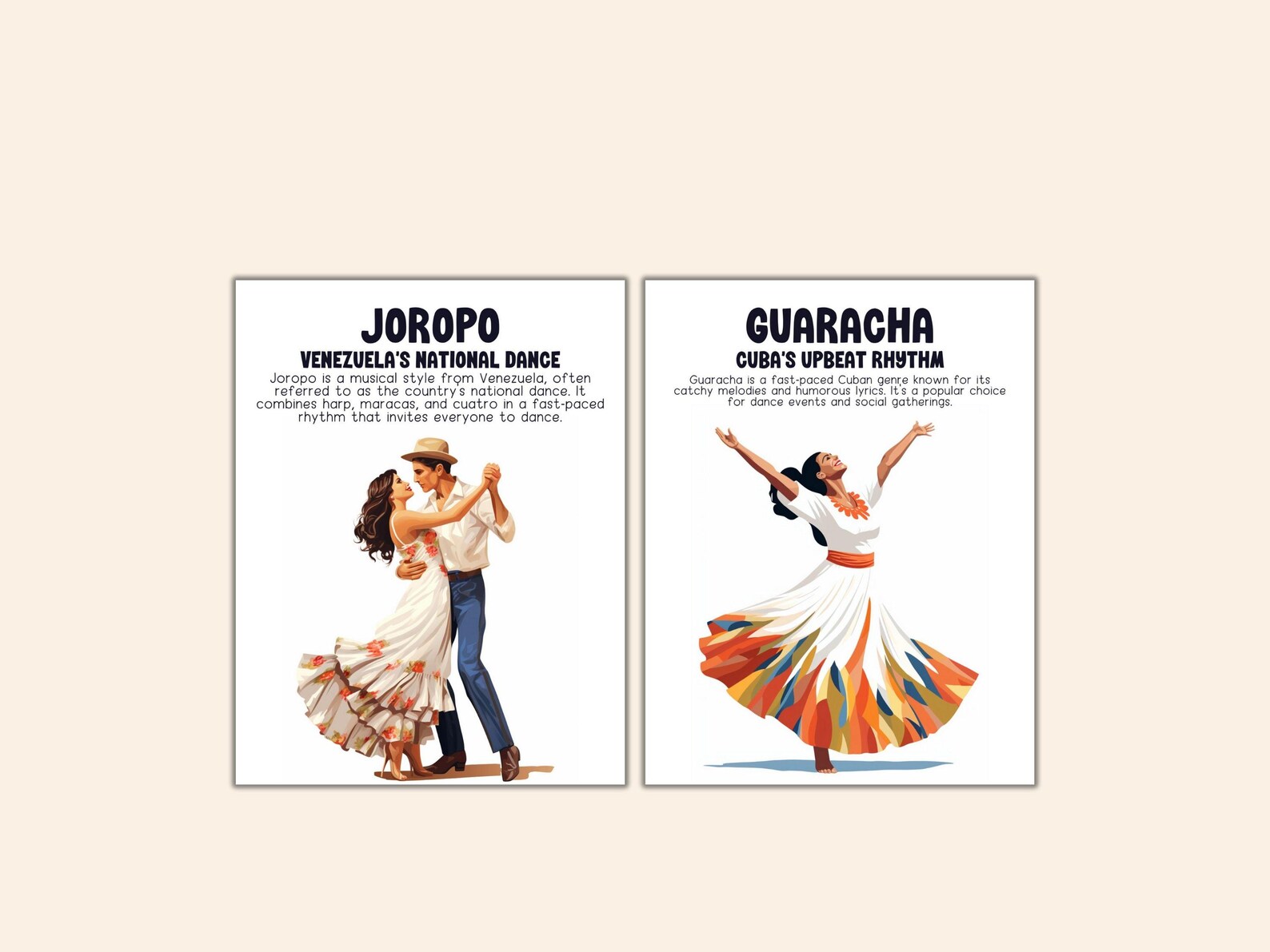 30 Hispanic Heritage Month Music Genre Posters | Latin Dance Genres ...