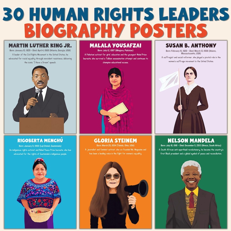 Civil Rights Leader Art - Etsy