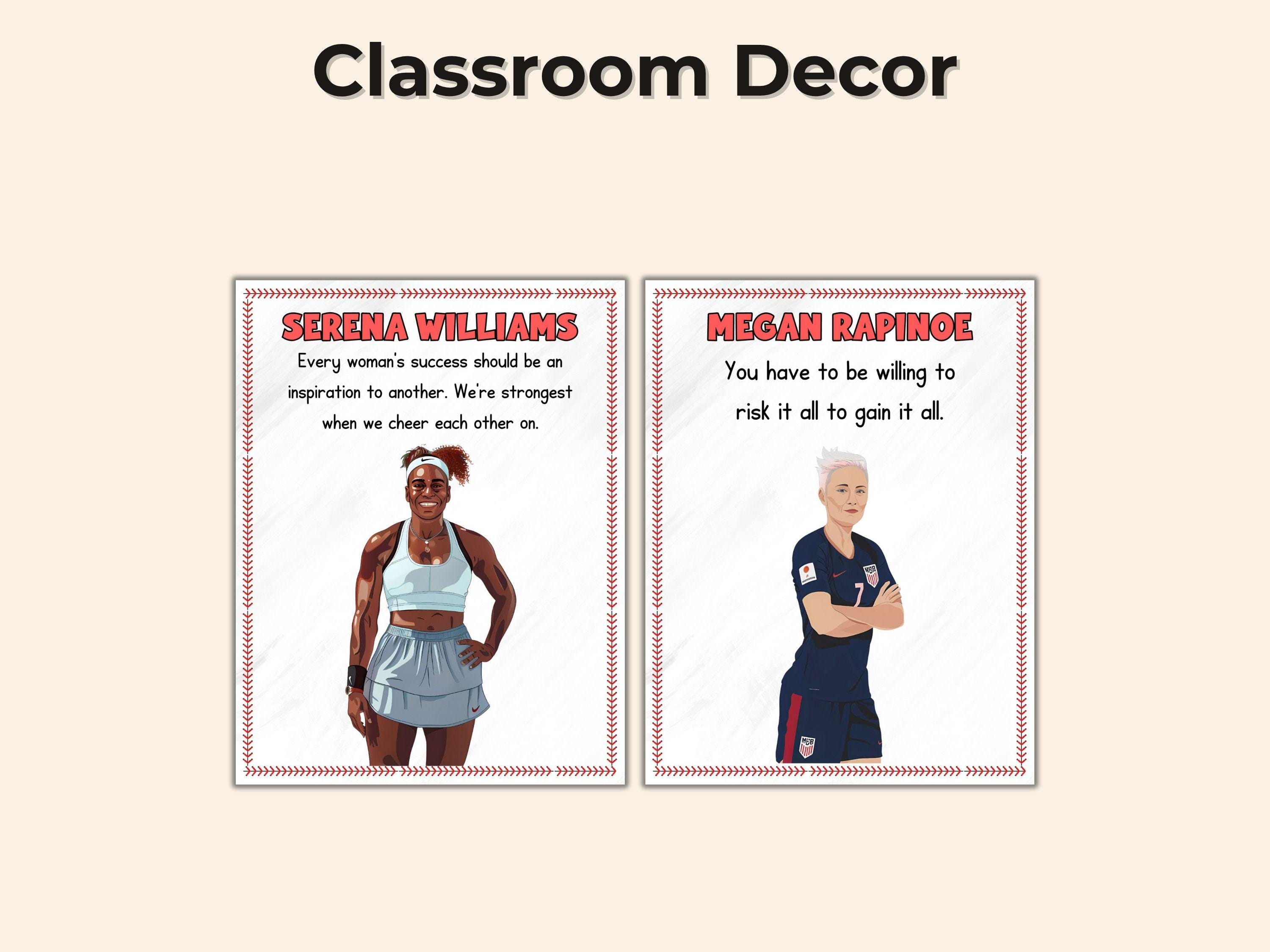 40 Athlete Quote Posters • Motivational Sports Classroom Decor • PE ...