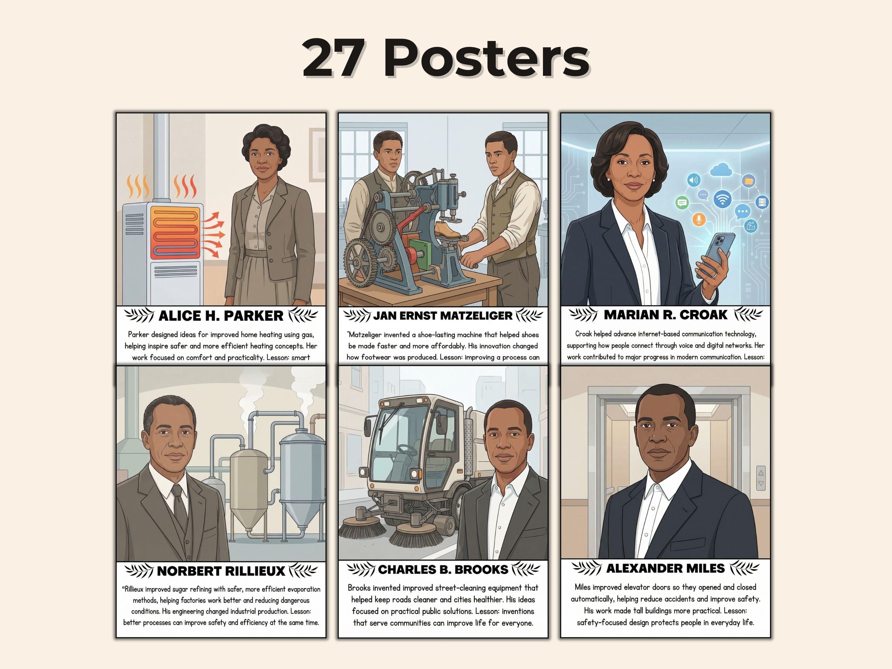 27 Black Inventors Posters, STEM Inventions, Science Classroom Decor ...