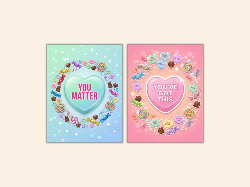 Valentine Kindness Conversation Hearts Posters | Classroom Decor ...