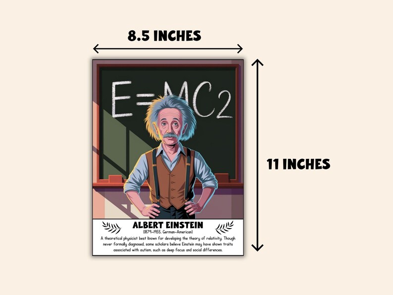 71 Famous People With Autism Biography Posters | Autism Awareness Month ...