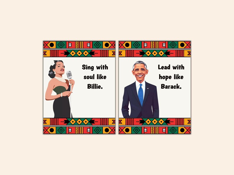 60 Famous Black Leaders Posters | Black History Month Bulletin Board ...