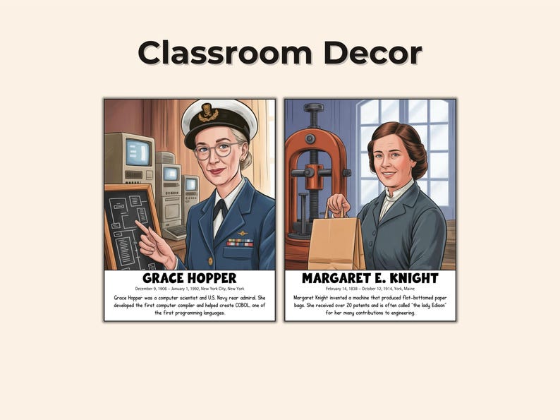 50 Famous Inventors Biography Posters National Inventors Month STEM ...