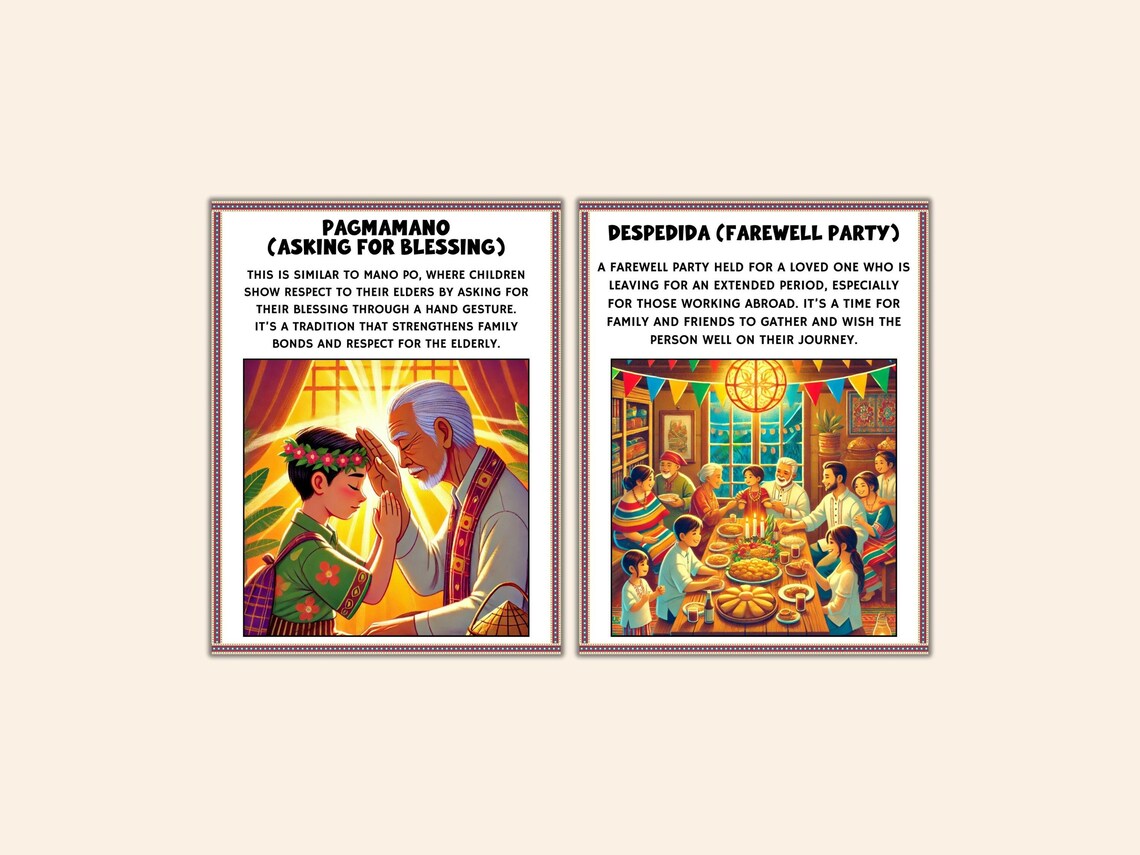 14 Filipino Family Traditions Posters | Filipino Culture & Heritage ...