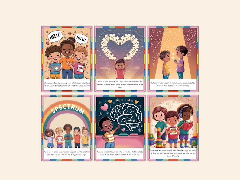 25 Autism Awareness Month Posters | What is Autism Facts for Kids | SEL ...