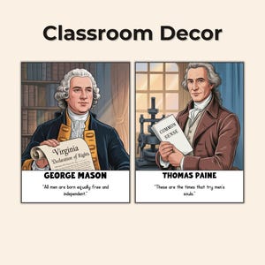 Founding Fathers Quote Posters US History Independence Day American ...