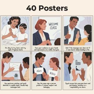 40 Deaf Awareness Posters – ASL Classroom Decor, Inclusion Bulletin ...
