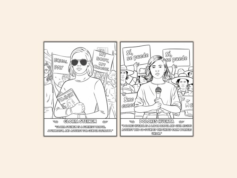 40 Women’s History Month Coloring Pages | Famous Women Leaders ...