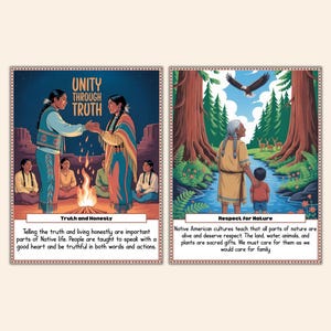 15 Native American Core Values Posters • Classroom Character Decor ...