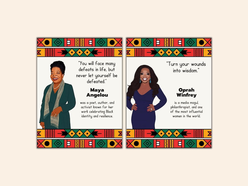 60 Black History Month Quote and Biography Posters, Inspiring Black ...