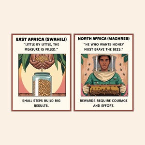 African Proverb Quote Posters | African Wisdom Classroom Decor | Black ...