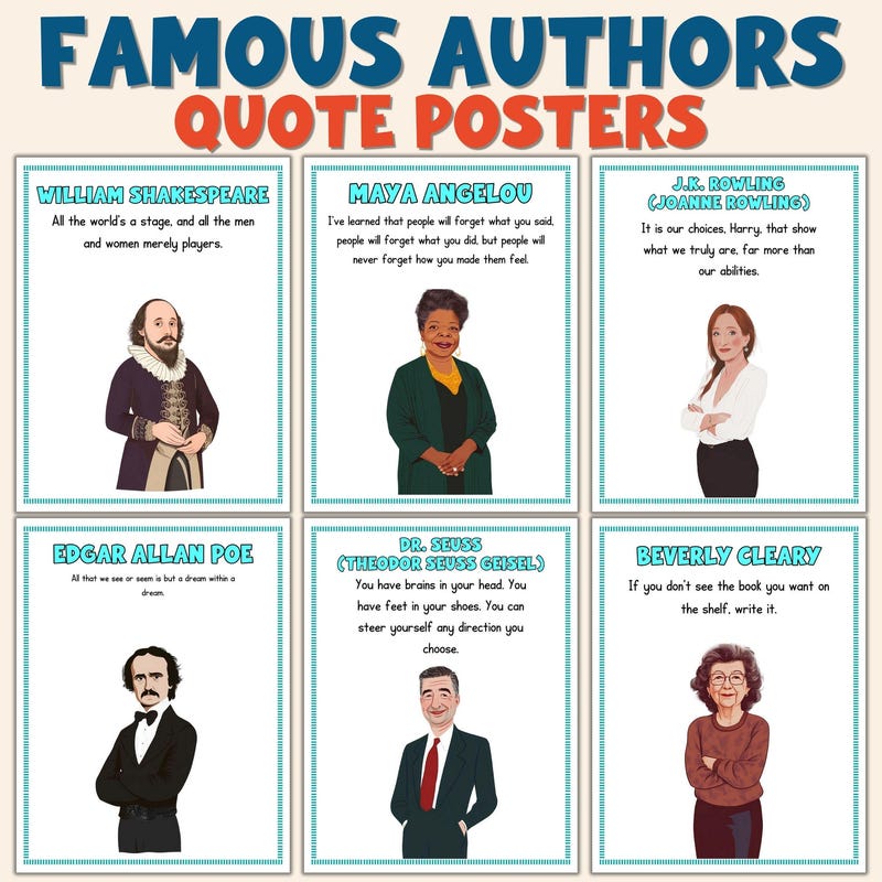 Famous Author Quotes - Etsy